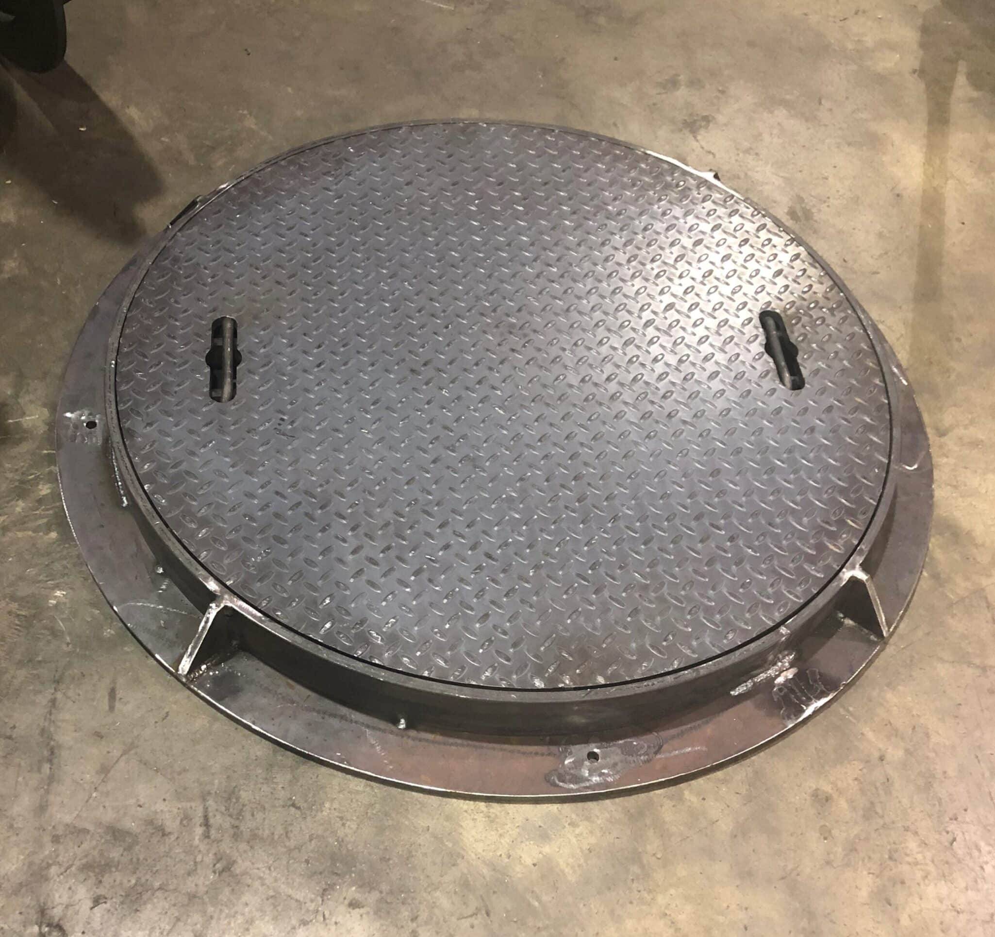 Round Manhole Covers and Frames Top Flange Frame